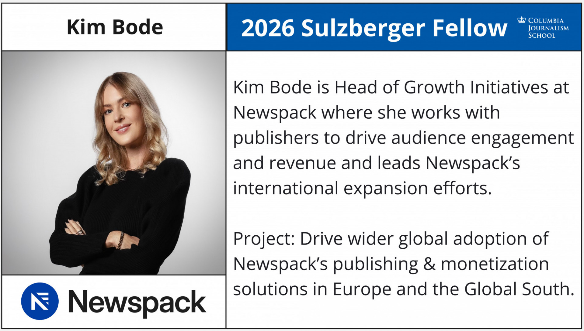 Columbia Journalism School Announces the 2026 Fellows for the ...