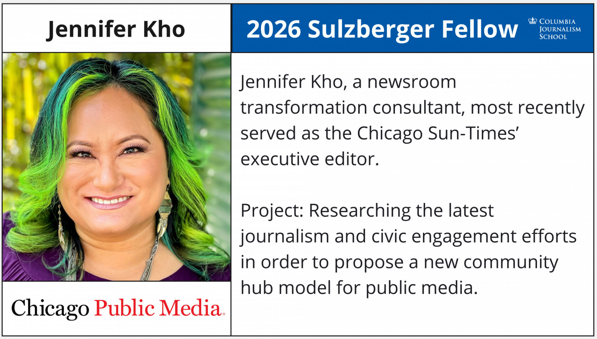 Columbia Journalism School Announces the 2026 Fellows for the ...