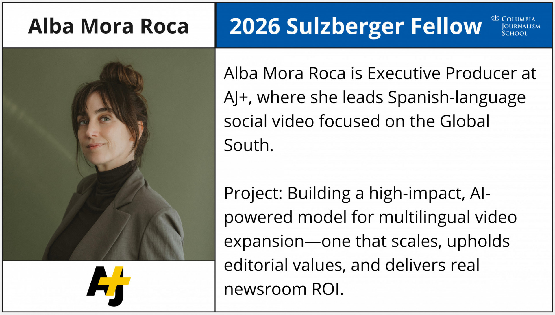 Columbia Journalism School Announces the 2026 Fellows for the ...